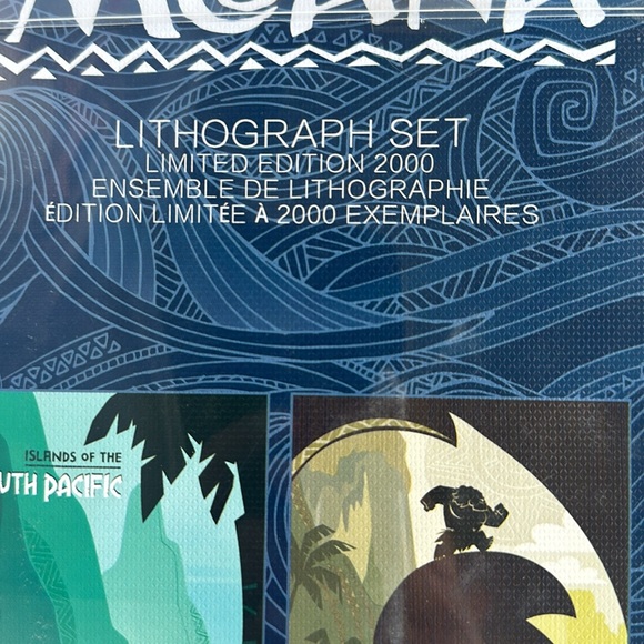 Disney | Other | New Disney Moana Lithograph Set Limited Edition 200 ...